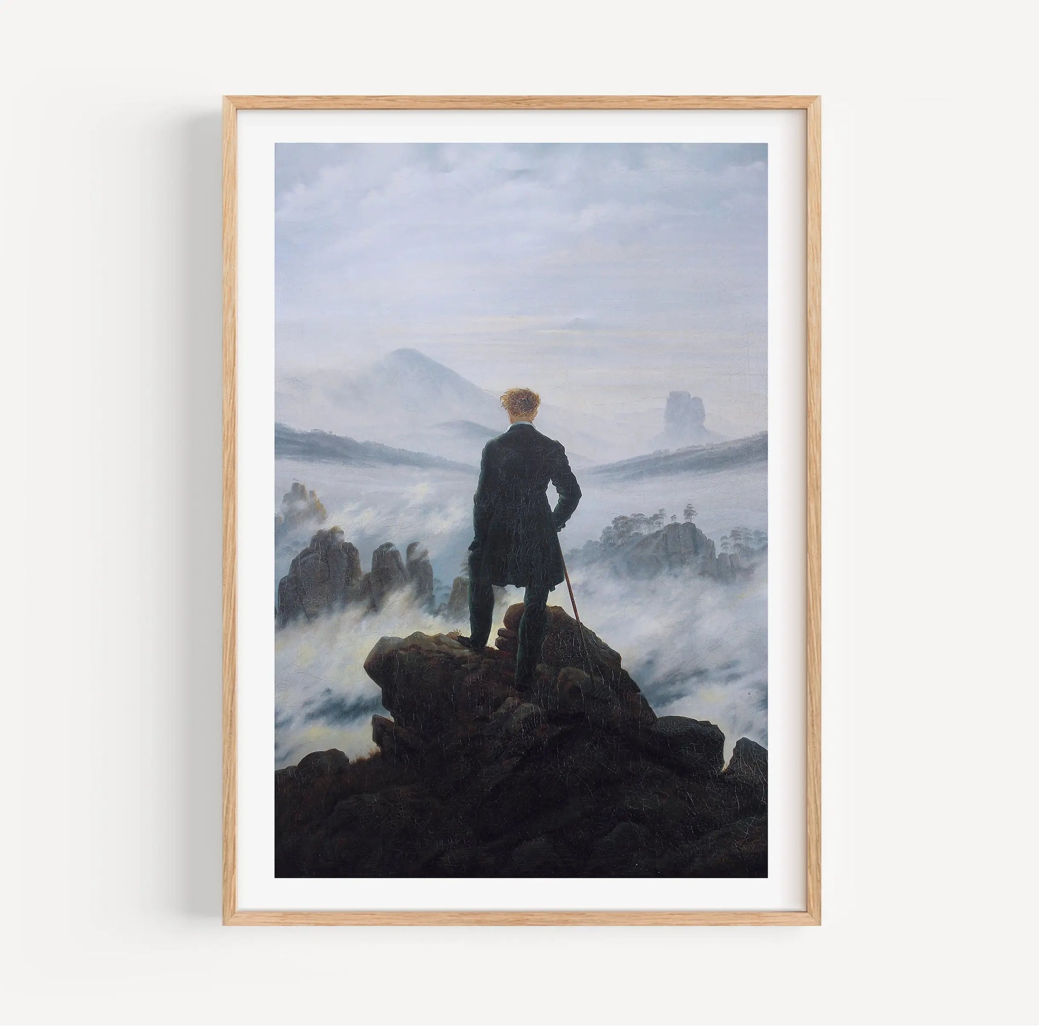 Wanderer above the Sea of Fog Poster